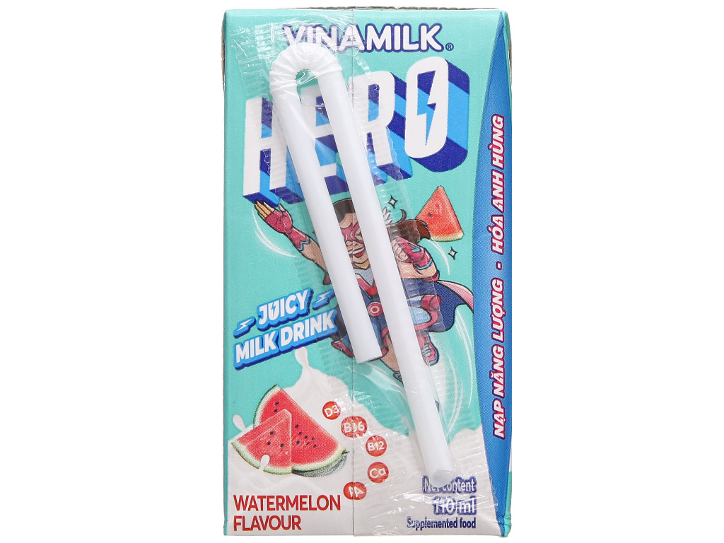4 hộp sữa trái cây Vinamilk dưa hấu 110ml tại Bách Hoá XANH