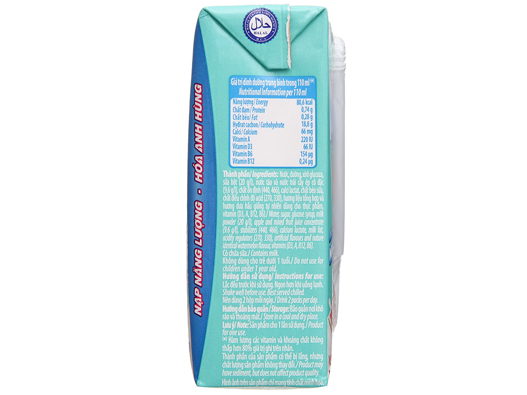 4 hộp sữa trái cây Vinamilk dưa hấu 110ml tại Bách Hoá XANH