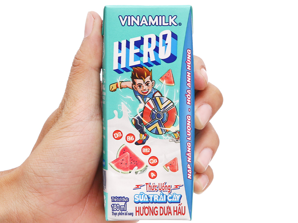 48 hộp sữa Vinamilk Hero dưa hấu 180ml tại Bách Hoá XANH