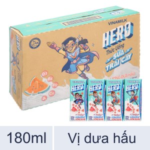 48 hộp sữa Vinamilk Hero dưa hấu 180ml tại Bách Hoá XANH