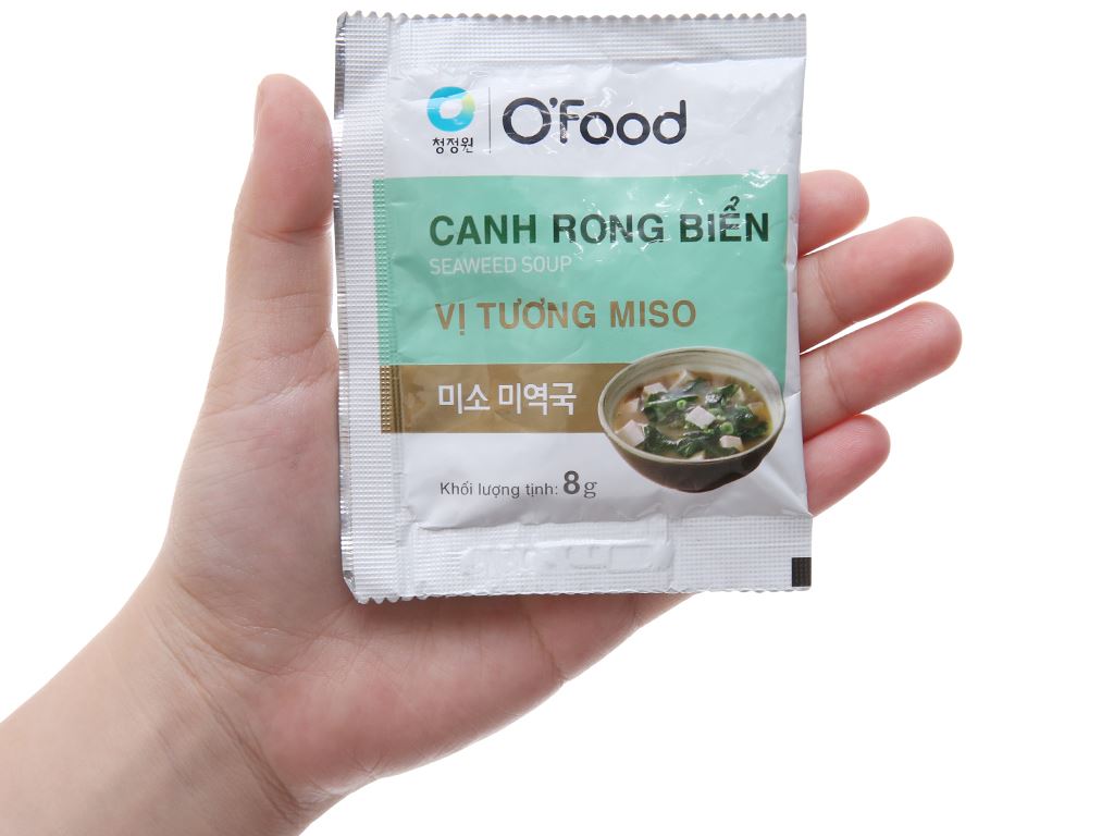Canh rong biển vị tương miso 8g giá tốt tại Bách hoá XANH