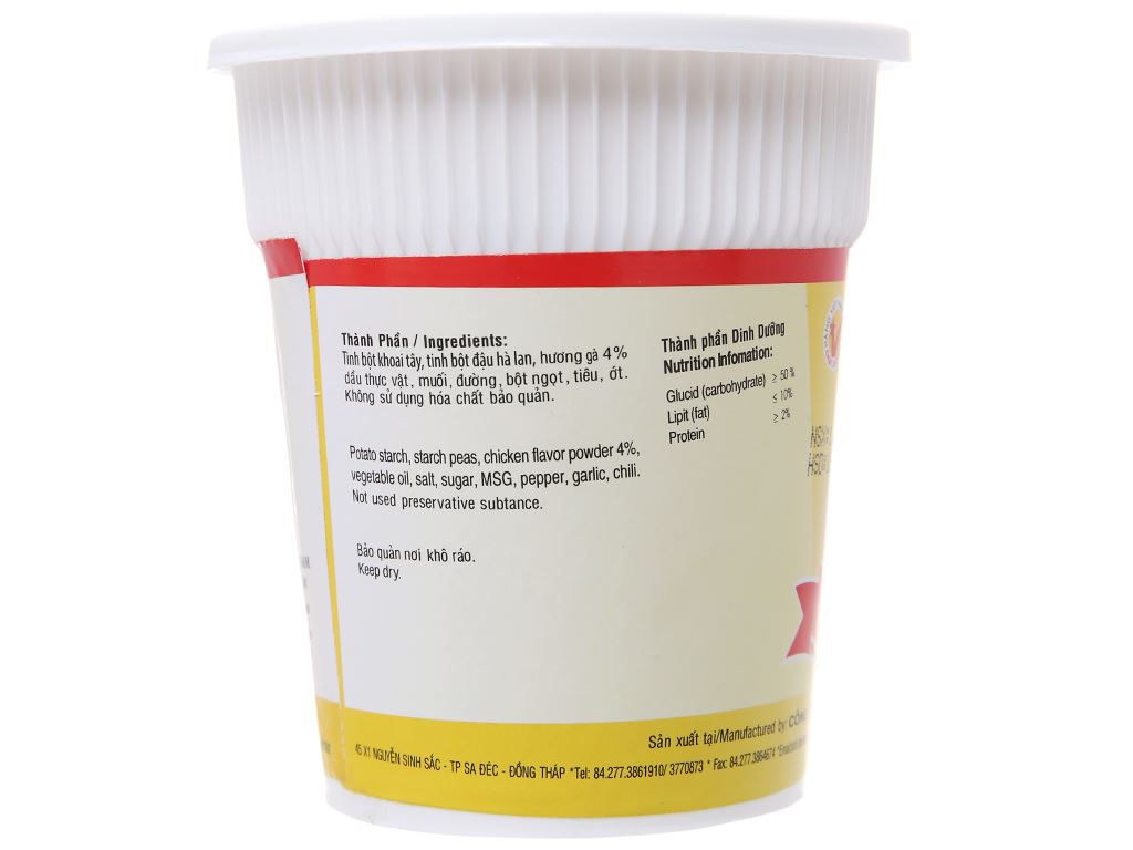 Miến ăn liền vị gà Bích Chi ly 50g giá tốt tại Bách hoá XANH