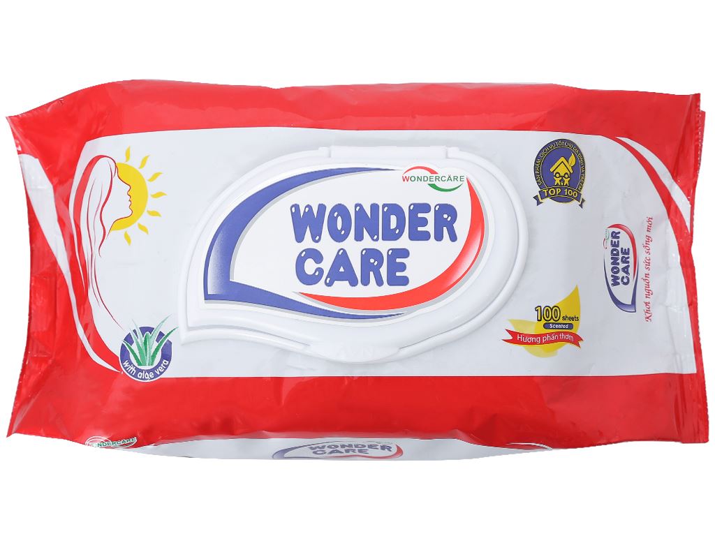 khăn ướt Wonder Care 100 miếng giá tốt tại Bách hoá XANH