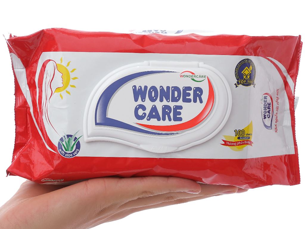 khăn ướt Wonder Care 100 miếng giá tốt tại Bách hoá XANH