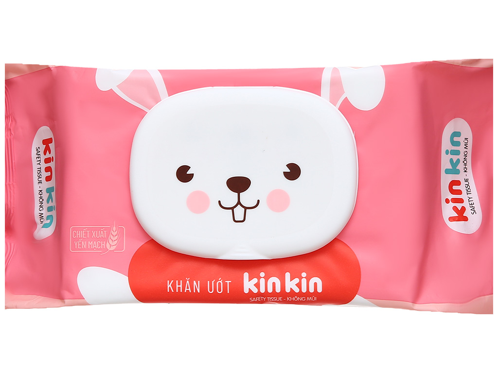 2 gói khăn ướt có nắp KinKin 100 miếng tại Bách hóa XANH