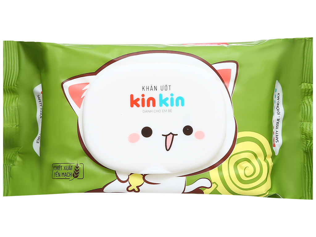 2 gói khăn ướt có nắp KinKin 100 miếng tại Bách hóa XANH