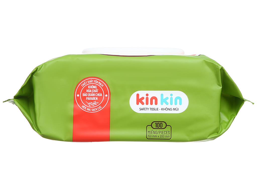 2 gói khăn ướt có nắp KinKin 100 miếng tại Bách hóa XANH