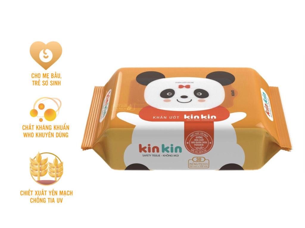 Khăn ướt KinKin không mùi 30 miếng tại Bách hóa XANH