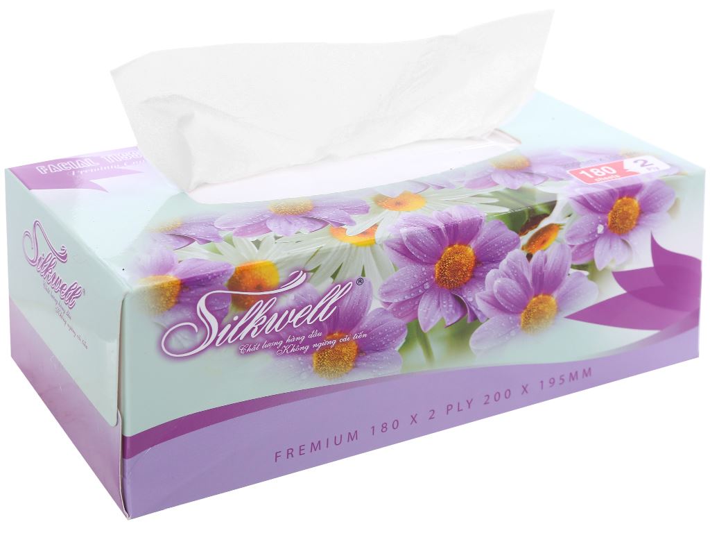 Khăn giấy Silkwell 2 lớp 180 tờ giá tốt tại Bách hoá XANH