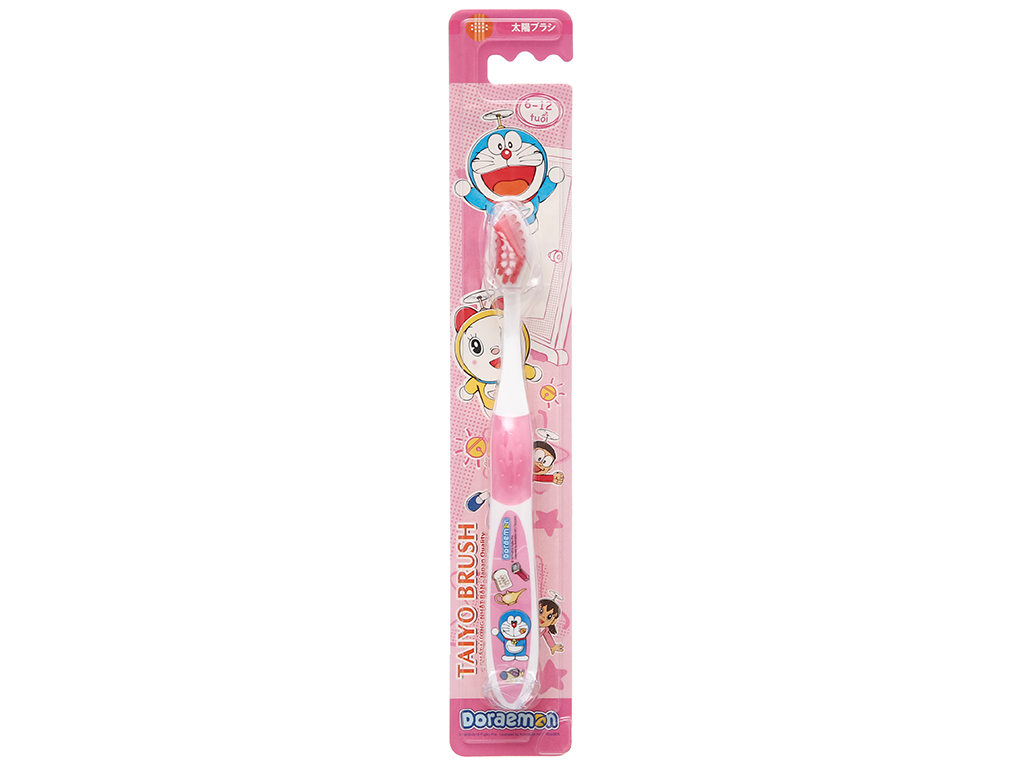 Bàn chải bé 6-12 tuổi Taiyo Doraemon Pink tại Bách hoá XANH