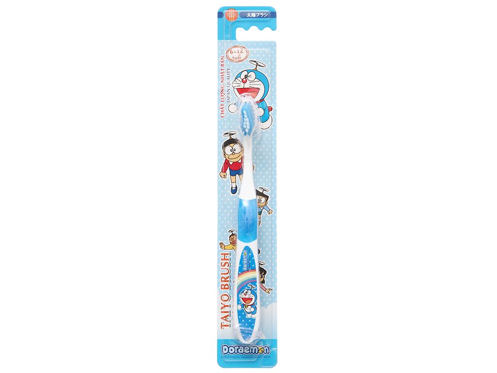 Bàn chải bé 6-12 tuổi Taiyo Doraemon Blue tại Bách hoá XANH