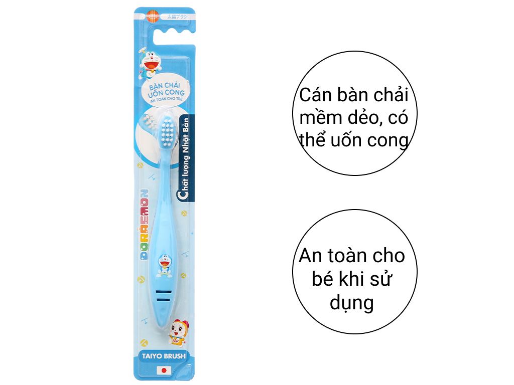 Bàn chải bé dưới 5 tuổi Taiyo Doraemon Blue Bách hoá XANH