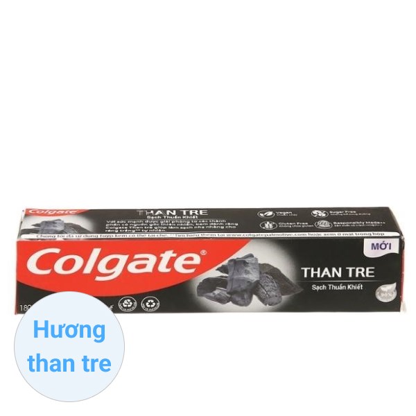 Kem đánh răng từ 6 tuổi Colgate Sạch Thuần Khiết hương than tre 180g ...