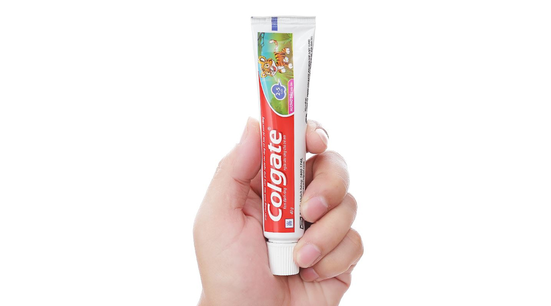 Kem đánh răng cho bé từ 2 - 5 tuổi Colgate Tiger hương dâu tuýp 40g ...