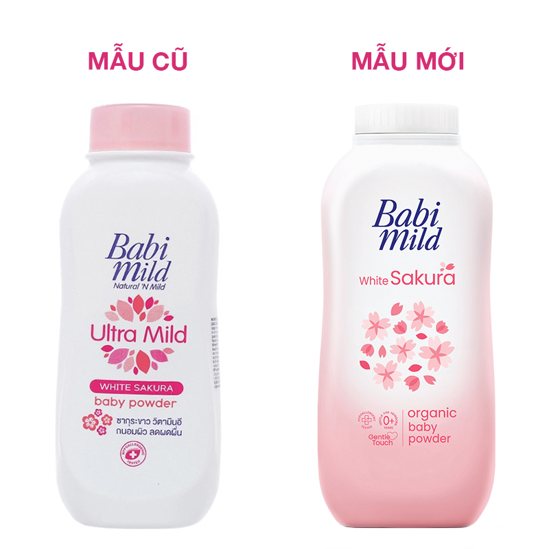 Phấn thơm dưỡng ẩm cho bé Babi Mild White Sakura giá tốt - AVAKids.com