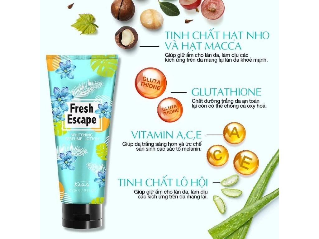 Dưỡng thể Fresh Escape tuýp 226g giá tốt tại Bách hoá XANH