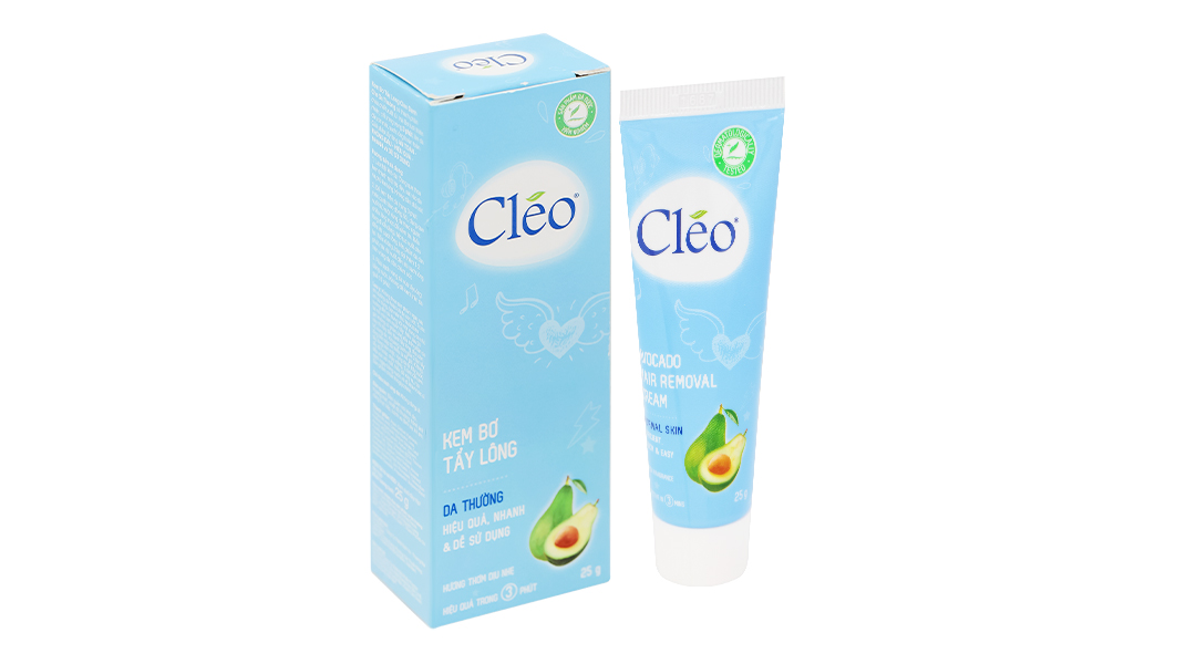 Kem tẩy lông Cléo Avocado Hair Removal Cream cho da thường tuýp 25g - 07/2024 | nhathuocankhang.com