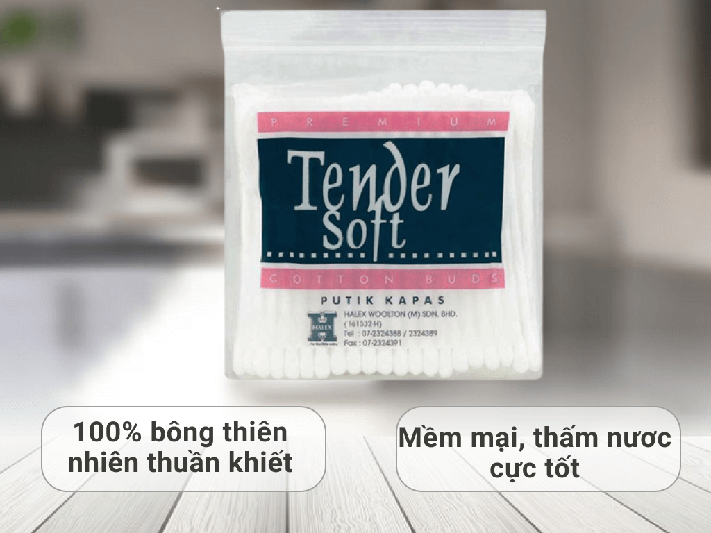 Bông ráy tai cho bé Tender 80 cây giá tốt tại Bách hoá XANH