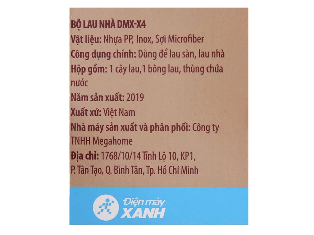 Bộ lau nhà xoay 360 độ DMX DMX-X4 giá tốt tại Bách hoá XANH