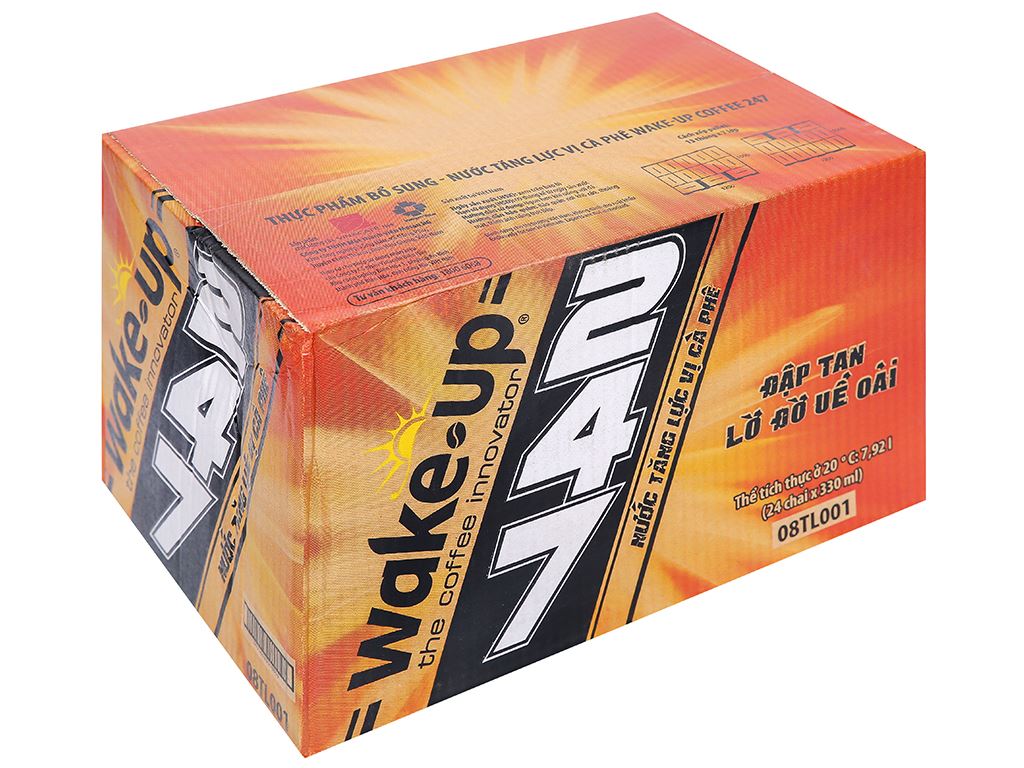 24 chai nước Wake Up 247 330ml giá tốt tại Bách hoá XANH