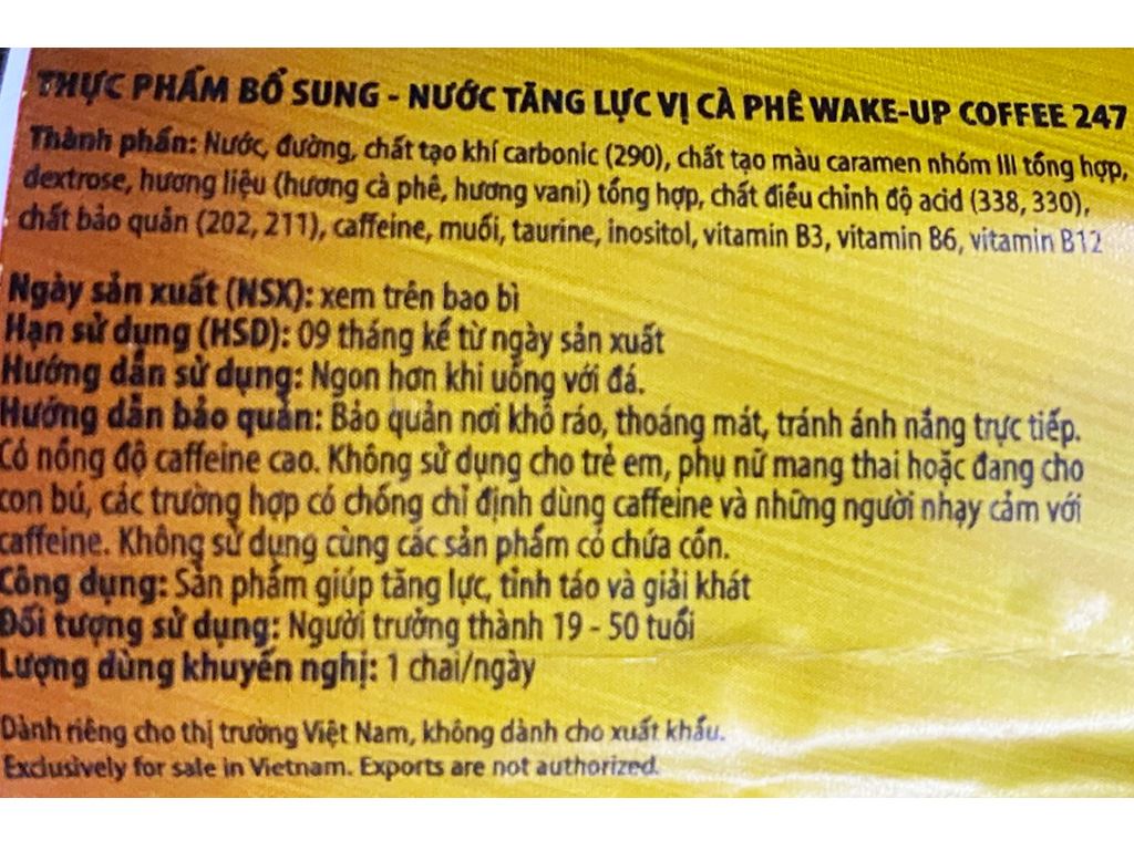 6 chai nước Wake Up 247 330ml giá tốt tại Bách hoá XANH