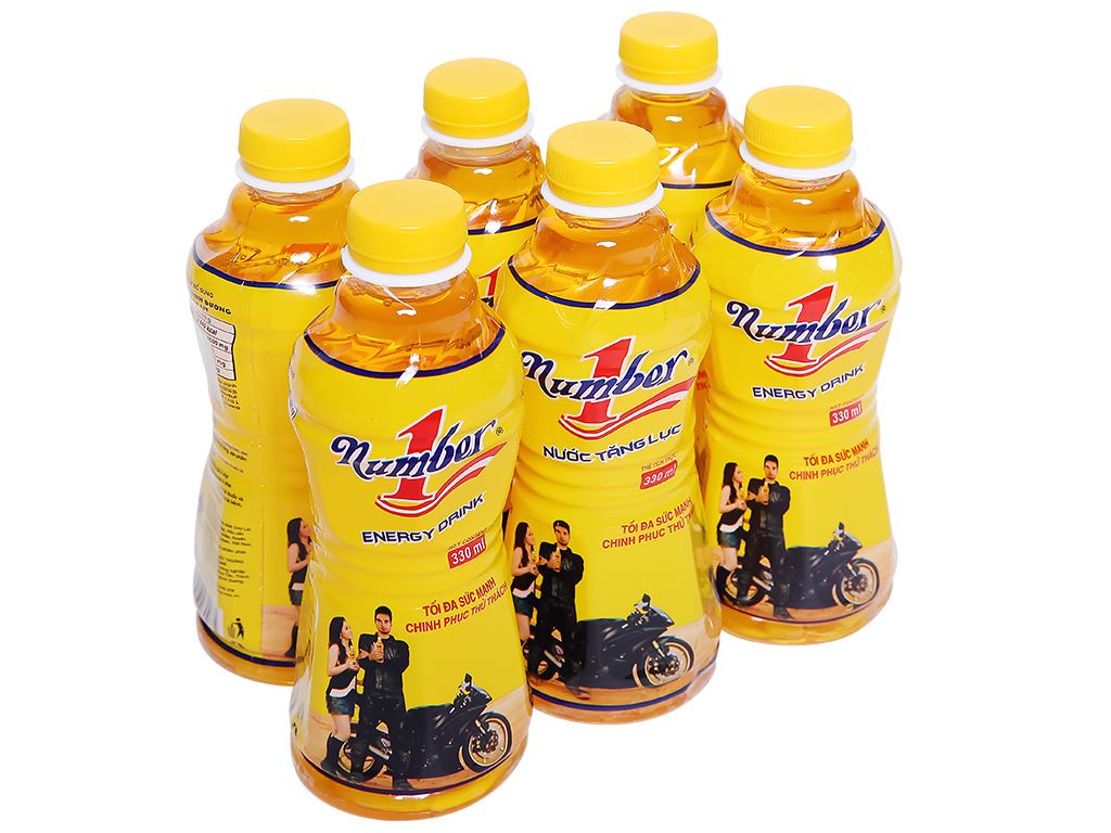 6 chai nước tăng lực Number1 330ml giá tốt tại Bách hoá XANH