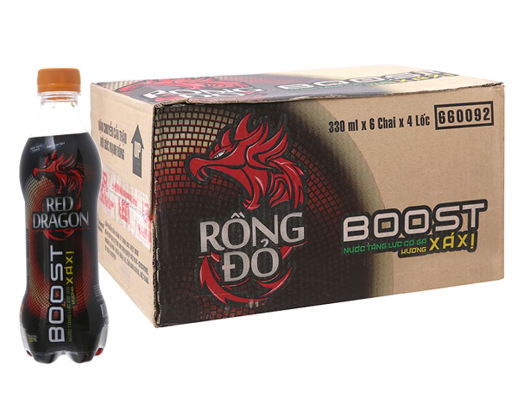 24 chai tăng lực Rồng Đỏ 330ml giá tốt tại Bách hoá XANH