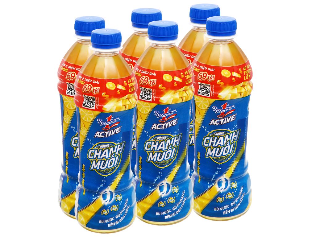 6 chai nước vận động Number1 455ml giá tốt tại Bách hoá XANH