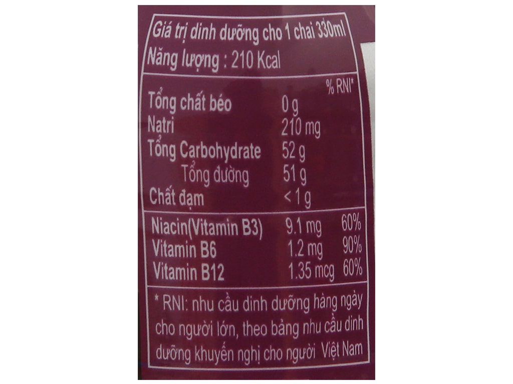 Nước tăng lực Warrior vị nho 330ml giá tốt tại Bách hoá XANH
