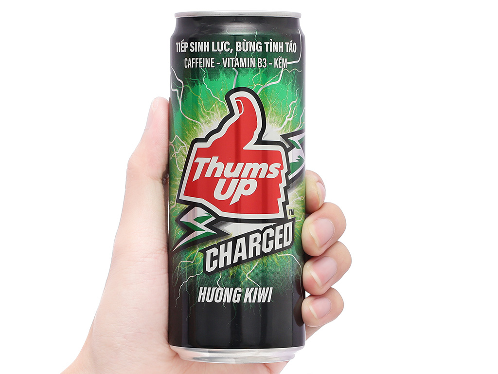 Nước tăng lực Thums Up Charged kiwi 320ml tại Bách Hóa Xanh