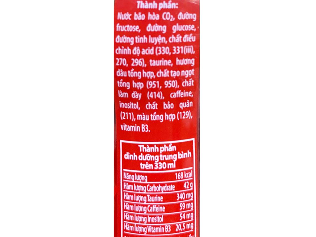 24 chai tăng lực Rồng Đỏ 330ml giá tốt tại Bách hoá XANH