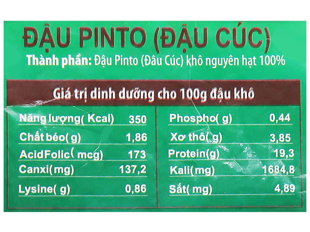 Đậu cúc pinto khô TMT Foods 250g giá tốt tại Bách hoá XANH