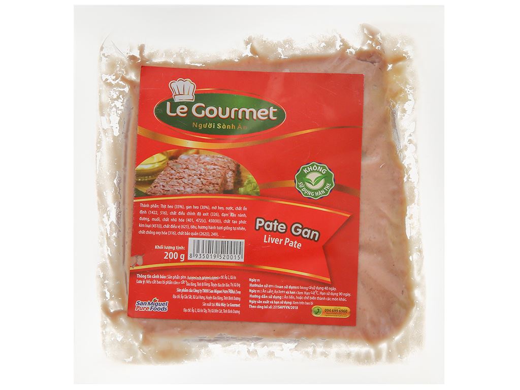 Pate gan Le Gourmet gói 200g giá tốt tại Bách hoá XANH