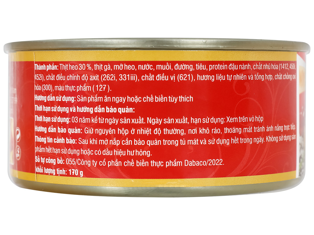 Thịt heo xay Dabaco hộp 170g giá tốt tại Bách hoá XANH