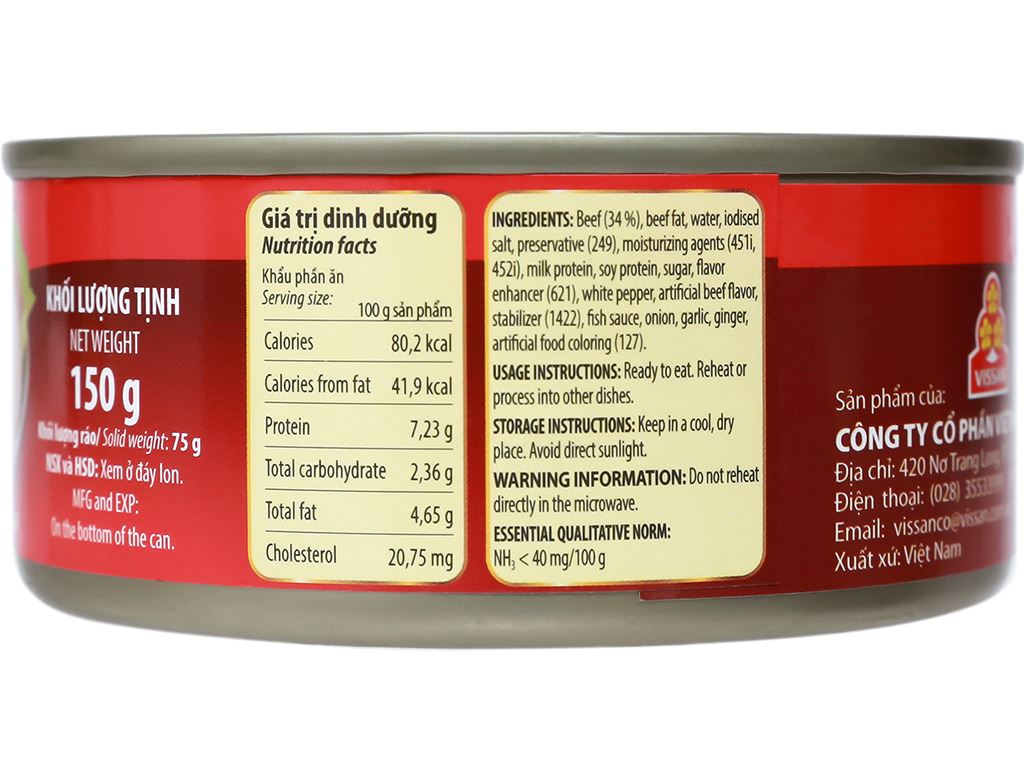 Bò hai lát 3 Bông Mai Vissan 150g giá tốt tại Bách hoá XANH