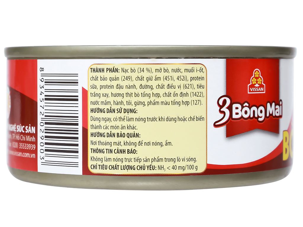 Bò hai lát 3 Bông Mai Vissan 150g giá tốt tại Bách hoá XANH
