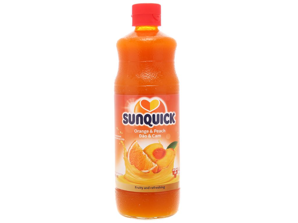 Nước ép đào & cam Sunquick 840ml giá tốt tại Bách hoá XANH