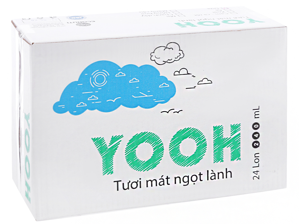 Thùng 24 lon nước ép ổi Yooh 240ml giá tốt tại Bách hoá XANH