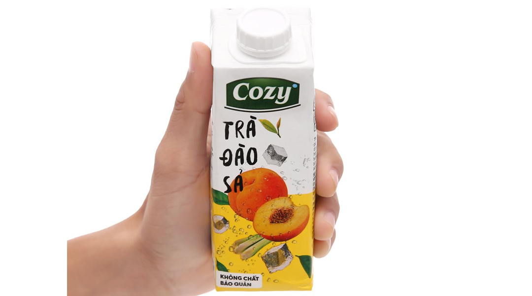 Trà đào sả Cozy hộp 225ml - 07/2024 | nhathuocankhang.com