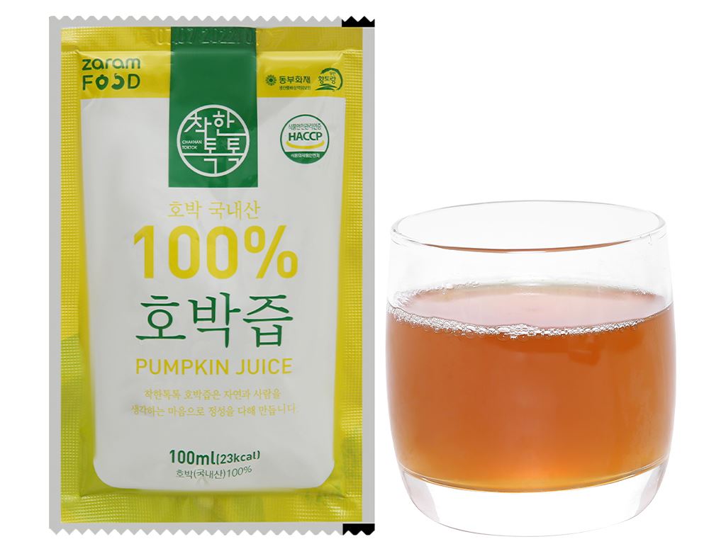 Nước ép bí ngô Zaram Food 100ml giá tốt tại Bách hoá XANH