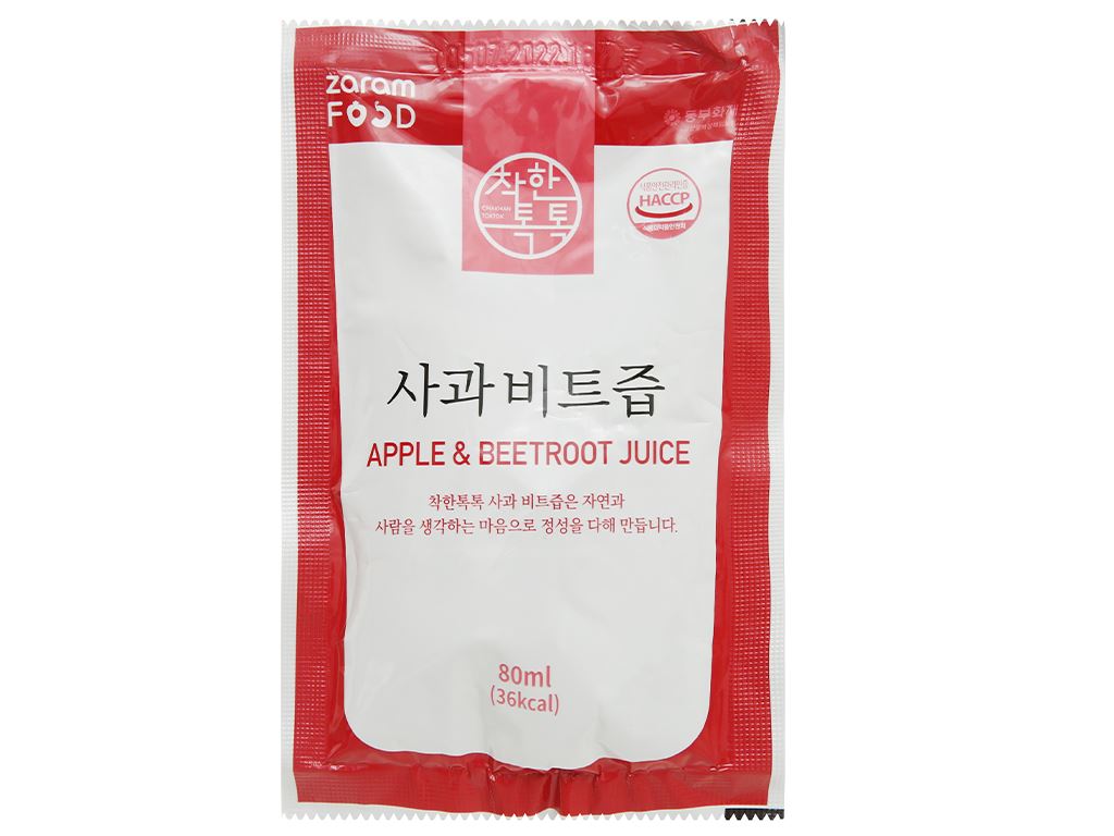 Nước ép táo củ dền Zaram Food 80ml giá tốt tại Bách hoá XANH