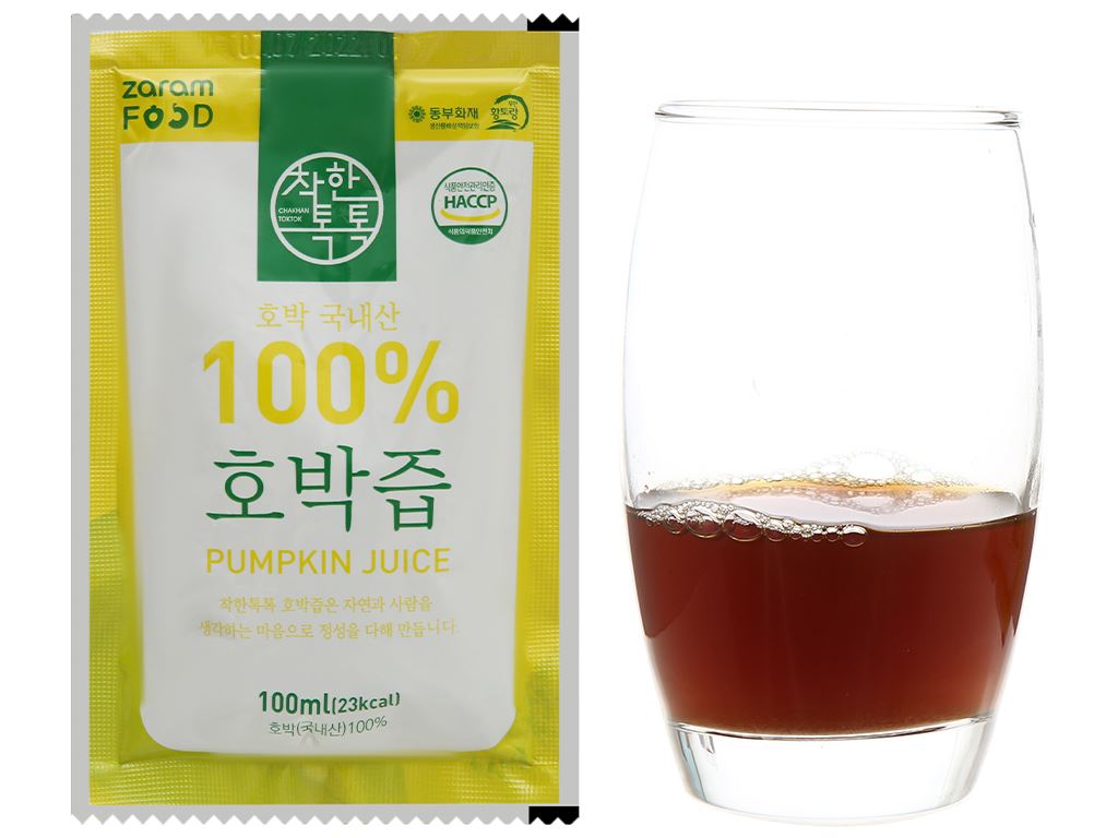 Nước ép bí ngô Zaram Food 100ml giá tốt tại Bách hoá XANH