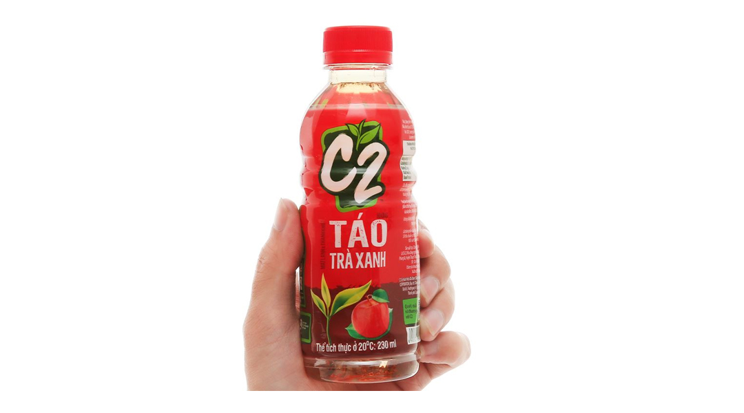 Trà xanh C2 hương táo chai 230ml - 08/2024 | nhathuocankhang.com