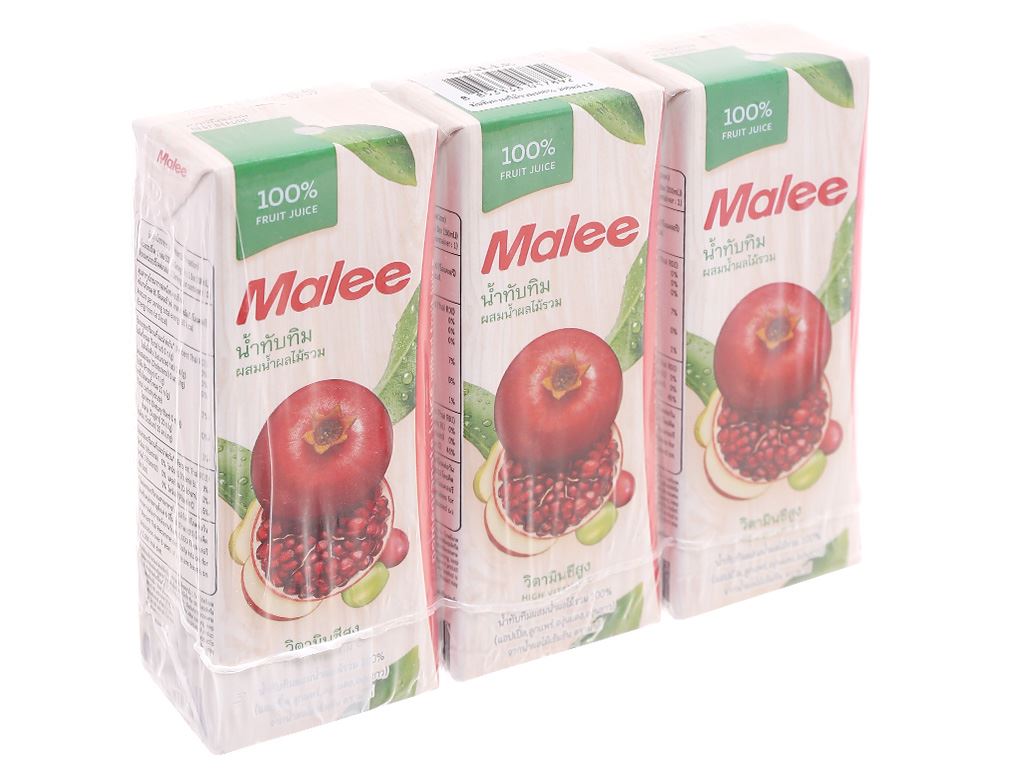 3 hộp nước ép trái cây hỗn hợp Malee 200ml tại Bách hóa XANH