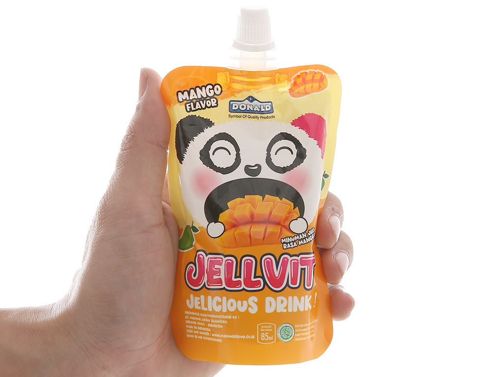 Lốc 10 túi thạch nước Jellvit vị xoài 85ml tại Bách Hóa XANH