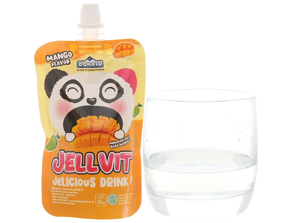 Lốc 10 túi thạch nước Jellvit vị xoài 85ml tại Bách Hóa XANH