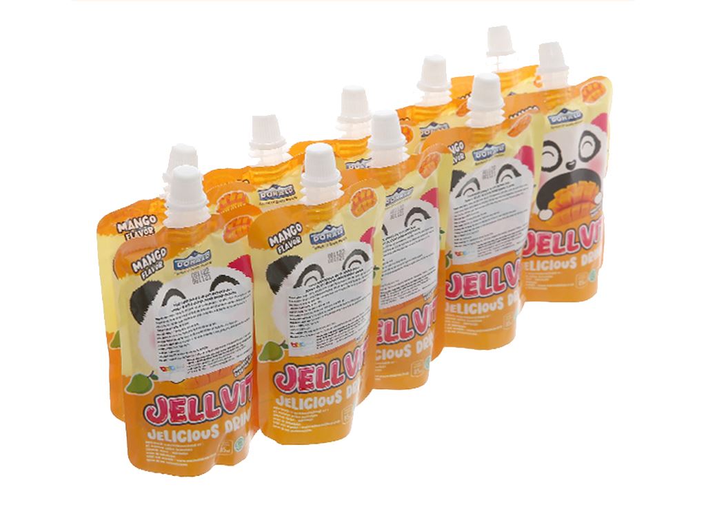 Lốc 10 túi thạch nước Jellvit vị xoài 85ml tại Bách Hóa XANH