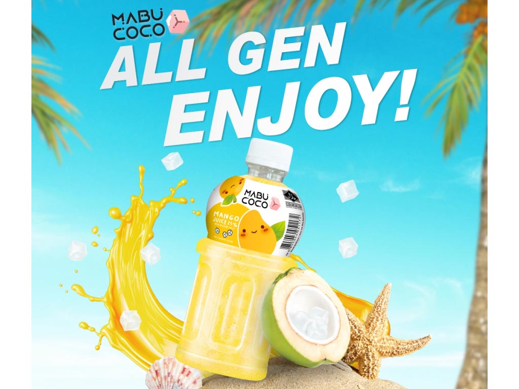 Nước ép có thạch dừa Mabu Coco xoài 320ml cực thơm ngon