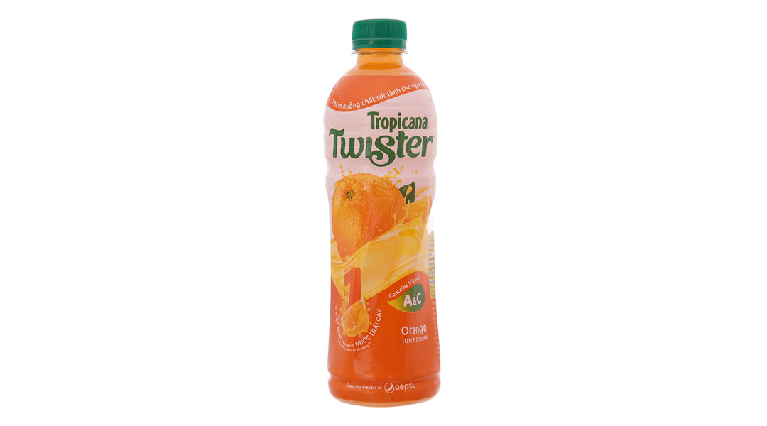 Nước cam ép Twister Tropicana chai 455ml - 08/2024 | nhathuocankhang.com