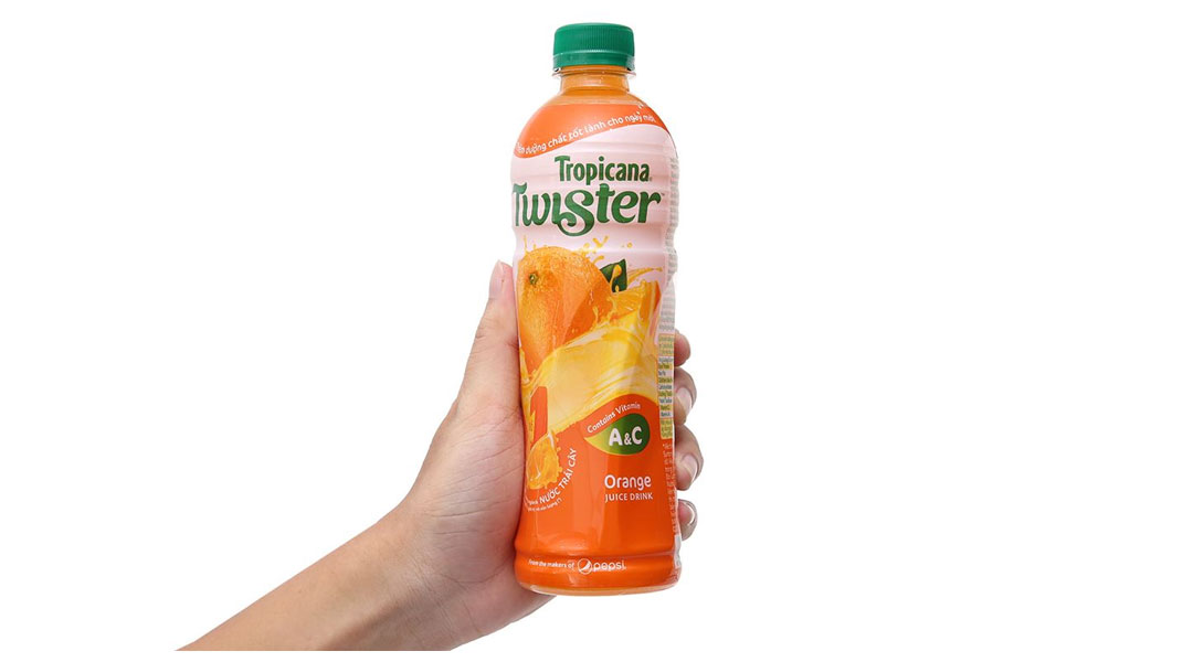 Nước cam ép Twister Tropicana chai 455ml - 08/2024 | nhathuocankhang.com